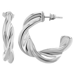 Adelia&acute;s Paar Creolen ADELIA&acute;S "Damen Creolen aus Edelstahl", silber, Ohrringe, Damen, Damen, Edelstahl