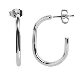 Adelia&acute;s Paar Ohrh&auml;nger ADELIA&acute;S "Damen Ohrstecker aus poliertem Edelstahl", silber, Ohrringe, Damen, Damen, Edelstahl