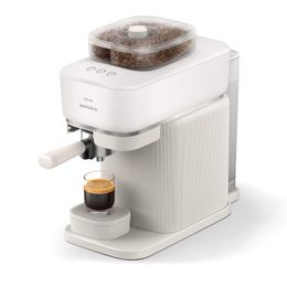 PHILIPS BARISTINA Espressomaschine "mit Bean swap BAR320/00 mit Mahlwerk f&uuml;r ganze Bohnen", naturwei&szlig;, 1, Kaffeemaschinen, Doppelter Bohnenbeh&auml;lter, 16 bar Pumpendruck, Naturwei&szlig;​, Espressomaschine