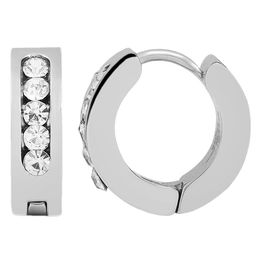 Adelia&acute;s Paar Creolen ADELIA&acute;S "Damen Creolen aus poliertem Edelstahl &Oslash; 9 mm", silber, Ohrringe, Damen, Damen, Edelstahl