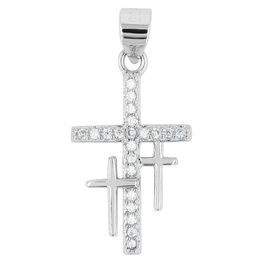 Adelia&acute;s Kettenanh&auml;nger ADELIA&acute;S "stilvoller Kreuz Anh&auml;nger aus 925 Sterling Silber", silber, Schmuckanh&auml;nger, Damen, Silber 925 (Sterlingsilber), Kettenanh&auml;nger