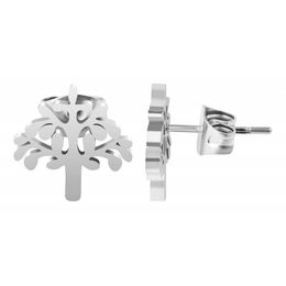 Adelia&acute;s Paar Ohrh&auml;nger ADELIA&acute;S "Damen Ohrstecker aus poliertem Edelstahl", silber, Ohrringe, Damen, Damen, Edelstahl