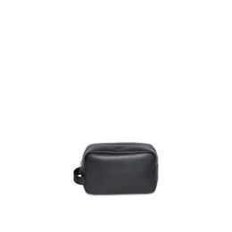 Kulturbeutel Calvin Klein "CARGO DOPP KIT", Damen, Gr. B/H/T: 20cm x 14cm x 8cm, schwarz, Lederimitat, Strukturmuster, unifarben, Taschen Kulturbeutel