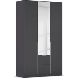 Dreht&uuml;renschrank OTTO HOME "Kleiderschrank Schrank Garderobe AGORDO mit Dekor- oder Hochglanzfront", grau (graumetallic), B:136cm H:229cm T:54cm, Holzwerkstoff, Schr&auml;nke, Dreht&uuml;renschrank, mit Au&szlig;enschubk&auml;sten, in 7 Breiten und 2 H&ouml;hen MADE IN GERMANY