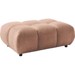 Polsterhocker Home Affaire "Cozy Bubble, mit eleganter Steppung, weich gepolstert, 108x73 cm", rosewood, B:108cm H:41cm T:73cm, 100% Polyester, Hocker, Polsterhocker, passend zum Sofa und dem drehbaren Sessel der Graceland-Serie