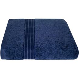 Handtuch Dyckhoff "Siena", blau (tintenblau), B:50cm L:100cm, Frottier, Obermaterial: 100% Baumwolle, Handt&uuml;cher, mit Bord&uuml;re