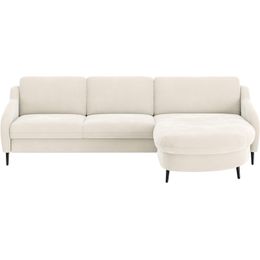 Sit & More Ecksofa SIT & MORE "Soul L-Form", beige (elfenbein), B:296cm H:90cm T:189cm, 100% Polyester, Sofas, Ecksofa, wahlweise mit Bettfunktion