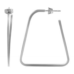 Adelia&acute;s Paar Ohrh&auml;nger ADELIA&acute;S "Damen Ohrstecker aus poliertem Edelstahl", silber, Ohrringe, Damen, Damen, Edelstahl