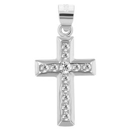 Adelia&acute;s Kettenanh&auml;nger ADELIA&acute;S "modischer Kreuz Anh&auml;nger aus 925 Sterling Silber", gold, Schmuckanh&auml;nger, Damen, Silber 925 (Sterlingsilber), Kettenanh&auml;nger