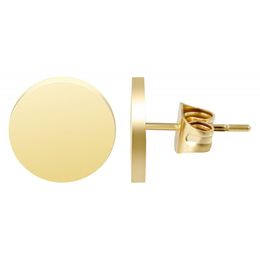 Adelia&acute;s Paar Ohrh&auml;nger ADELIA&acute;S "Damen Ohrstecker aus poliertem Edelstahl &Oslash; 10 mm", silber, Ohrringe, Damen, Damen, Edelstahl