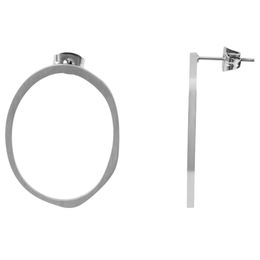 Adelia&acute;s Paar Ohrh&auml;nger ADELIA&acute;S "Damen Ohrstecker aus poliertem Edelstahl", silber, Ohrringe, Damen, Damen, Edelstahl
