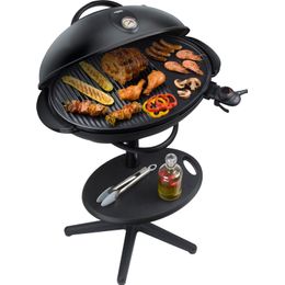 Elektro-Standgrill Steba "VG 350 BIG", schwarz, B:57cm H:107cm T:67cm, Kontaktgrill_Standgrill_Tischgrill_Teppanyakigrill