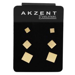 Adelia&acute;s Paar Ohrh&auml;nger ADELIA&acute;S "Damen Ohrstecker aus poliertem Edelstahl", silber, Ohrringe, Damen, Damen, Edelstahl