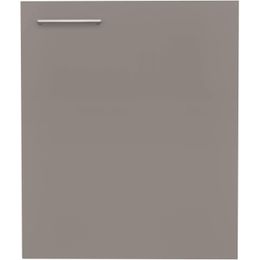 Frontblende Nobilia "Laser", Ausrichtung w&auml;hlbar", front: taupegrau, B:60cm H:72cm T:1,9cm, MDF, M&ouml;belblenden, f&uuml;r integrierte K&uuml;hlger&auml;te und Waschautomaten, Breite 60 cm