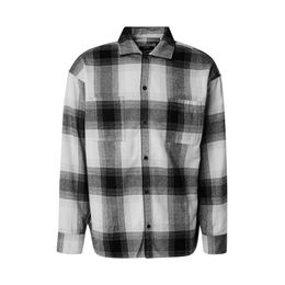 Jack & Jones JACK & JONES Hemd 'JCOREFLEX DARREN' Herren Gr&ouml;&szlig;e XXL grau / hellgrau / dunkelgrau / schwarz