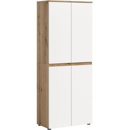 Mehrzweckschrank Inosign "CIPELA", evoke oak nachbildung, wei&szlig;, B:70cm H:175cm T:37cm, FSC-zertifizierter Holzwerkstoff, Schr&auml;nke, Mehrzweckschrank, BxH:70x175 cm, viel Stauraum, variable Einlegeb&ouml;den, Kleiderstange