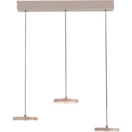 JUST LIGHT LED Deckenleuchte "PLATA", sand, 3, H: 40cm, 1 Stk., Leuchten, 3-Stufen Dimmer, Switchmo, Comfort Lift, LED Deckenleuchte
