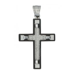 Adelia&acute;s Kettenanh&auml;nger ADELIA&acute;S "moderner Kreuz Anh&auml;nger aus Edelstahl", silber, Schmuckanh&auml;nger, Damen, Edelstahl, Kettenanh&auml;nger