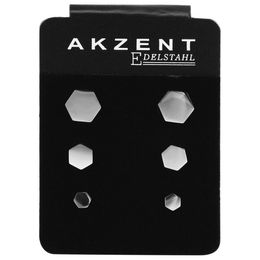 Adelia&acute;s Paar Ohrh&auml;nger ADELIA&acute;S "Damen Ohrstecker aus poliertem Edelstahl", silber, Ohrringe, Damen, Damen, Edelstahl