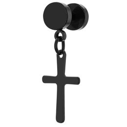 Adelia&acute;s Paar Ohrh&auml;nger ADELIA&acute;S "Unisex Ohrstecker aus Edelstahl mit Kreuz", silber, Ohrringe, Damen, Unisex, Edelstahl