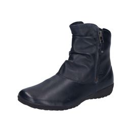 Stiefelette Josef Seibel "Josef Seibel Stiefelette Leder", Damen, Gr. 37, blau (ocean), Leder, Schuhe Stiefelette