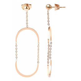 Adelia&acute;s Paar Ohrh&auml;nger ADELIA&acute;S "Damen Ohrstecker aus poliertem Edelstahl", silber, Ohrringe, Damen, Damen, Edelstahl