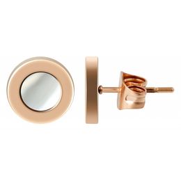 Adelia&acute;s Paar Ohrh&auml;nger ADELIA&acute;S "Damen Ohrstecker aus poliertem Edelstahl &Oslash; 10 mm", silber, Ohrringe, Damen, Damen, Edelstahl