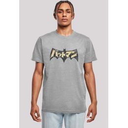 T-Shirt F4NT4STIC "DC Comics Superhelden Batman International Logo", Herren, Gr. M, grau (erdgrau), Obermaterial: 100% Baumwolle, regular fit, Rundhals, ohne B&uuml;ndchen, Shirts T-Shirt, Print