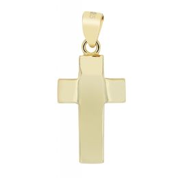 Adelia&acute;s Kettenanh&auml;nger ADELIA&acute;S "trendiger Kreuz Anh&auml;nger aus 925 Sterling Silber", gold, Schmuckanh&auml;nger, Damen, Silber 925 (Sterlingsilber), Kettenanh&auml;nger