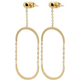 Adelia&acute;s Paar Ohrh&auml;nger ADELIA&acute;S "Damen Ohrstecker aus poliertem Edelstahl", silber, Ohrringe, Damen, Damen, Edelstahl
