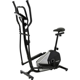 Crosstrainer Christopeit Sport "Crosstrainer CT 6", schwarz, Crosstrainer, ohne Unterlegmatte, 120 kg max. Benutzergewicht, 15 Widerstandsstufen, B:75cm H:158cm L:116cm
