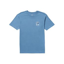 Billabong T-shirt 'Sundown Adiv' Herren Gr&ouml;&szlig;e S blau / taubenblau / orange