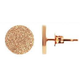 Adelia&acute;s Paar Ohrh&auml;nger ADELIA&acute;S "Damen Ohrstecker aus mattem Edelstahl &Oslash; 10 mm", silber, Ohrringe, Damen, Damen, Edelstahl