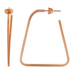 Adelia&acute;s Paar Ohrh&auml;nger ADELIA&acute;S "Damen Ohrstecker aus poliertem Edelstahl", silber, Ohrringe, Damen, Damen, Edelstahl