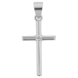 Adelia&acute;s Kettenanh&auml;nger ADELIA&acute;S "zeitloser Kreuz Anh&auml;nger aus 925 Sterling Silber", gold, Schmuckanh&auml;nger, Damen, Silber 925 (Sterlingsilber), Kettenanh&auml;nger