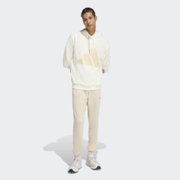 Trainingsanzug adidas Sportswear "M BL FT HD TS", Jungen, Gr. L, sanftes wei&szlig;, Obermaterial: 100% Polyester, Sportanz&uuml;ge Trainingsanzug, Set aus Hose und Hoodie, aus French-Terry-Material, zweiteilig