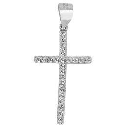 Adelia&acute;s Kettenanh&auml;nger ADELIA&acute;S "trendiger Kreuz Anh&auml;nger aus 925 Sterling Silber", gold, Schmuckanh&auml;nger, Damen, Silber 925 (Sterlingsilber), Kettenanh&auml;nger