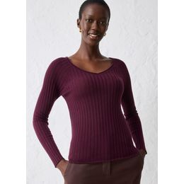 bonprix Feinstrickpullover aus Merinowolle, braun, Merino