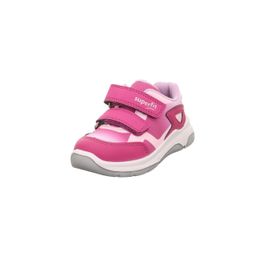 Sneaker Superfit "COOPER WMS: mittel", M&auml;dchen, Gr. 31, pink, rosa, Lederimitat, Polyester, Schuhe Sneaker, Klettschuh, mit herausnehmbarer Einlage, Gr&ouml;&szlig;enschablone zum Download