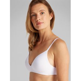 Schalen-BH "WIRE FREE T SHIRT BRA", Damen, Gr. 80, Cup A, wei&szlig;, Obermaterial: 79% Polyamid, 21% Elasthan, Calvin Klein Underwear, unifarben, Basic, k&ouml;rpernah, BHs Schalen-BH, mit Logoschriftz&uuml;gen