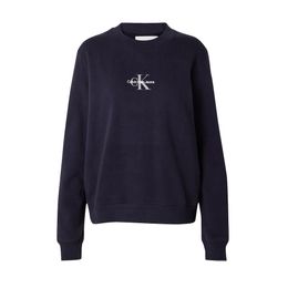 Calvin Klein Jeans Sweatshirt Damen Gr&ouml;&szlig;e L navy / grau / wei&szlig;
