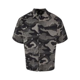 T-Shirt Urban Classics "Urban Classics Laser Camo Printed Boxy Shirt", Damen, Gr. L, schwarzlasercamo, 100% Baumwolle, gemustert, relaxed fit, Rundhals, Shirts T-Shirt