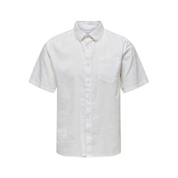Only & Sons Only & Sons Button Up Shirt 'ONSCaiden' male White size XL