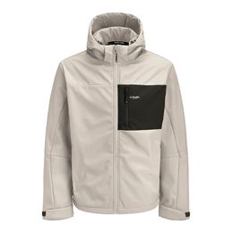 Jack & Jones JACK & JONES Jacke 'JJNORTH' Herren Gr&ouml;&szlig;e L creme / schwarz