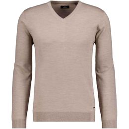 Rundhalspullover Ragman, Herren, Gr. 54, beige, 100% Wolle, Pullover Rundhalspullover