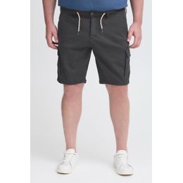 Cargoshorts Blend "BHSiello Big & Tall", Herren, Gr. 6XL, US-Gr&ouml;&szlig;en, ebony, Web, 98% Baumwolle, 2% Elasthan, unifarben, regular fit kurz, Hosen, Stilvolle Cargo Shorts mit Taschen in gro&szlig;en Gr&ouml;&szlig;en