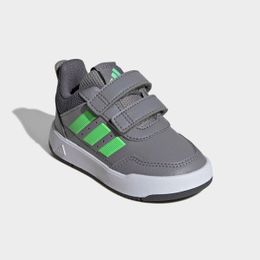 Kinder Sneaker "TENSAUR SPORT 3.0 F&Uuml;R BABYS UND KLEINKINDER", adidas Sportswear, Gr. 24grau three, lime burst, grau five, Synthetik, Textil, Schuhe,