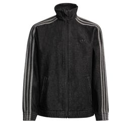 adidas originals Jacke 'Firebird' M&auml;dchen Gr&ouml;&szlig;e 176 grau / black denim