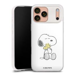 DeinDesign iPhone 17 Pro Max Handy Slim Case Silikon Handyh&uuml;lle transparent H&uuml;lle extra d&uuml;nn Snoopy Love Peanuts Silikon Slim Case