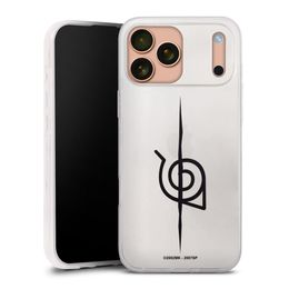 DeinDesign iPhone 17 Pro Max Handy Slim Case Silikon Handyh&uuml;lle transparent H&uuml;lle extra d&uuml;nn Konoha Sasuke Naruto Shippuden Silikon Slim Case